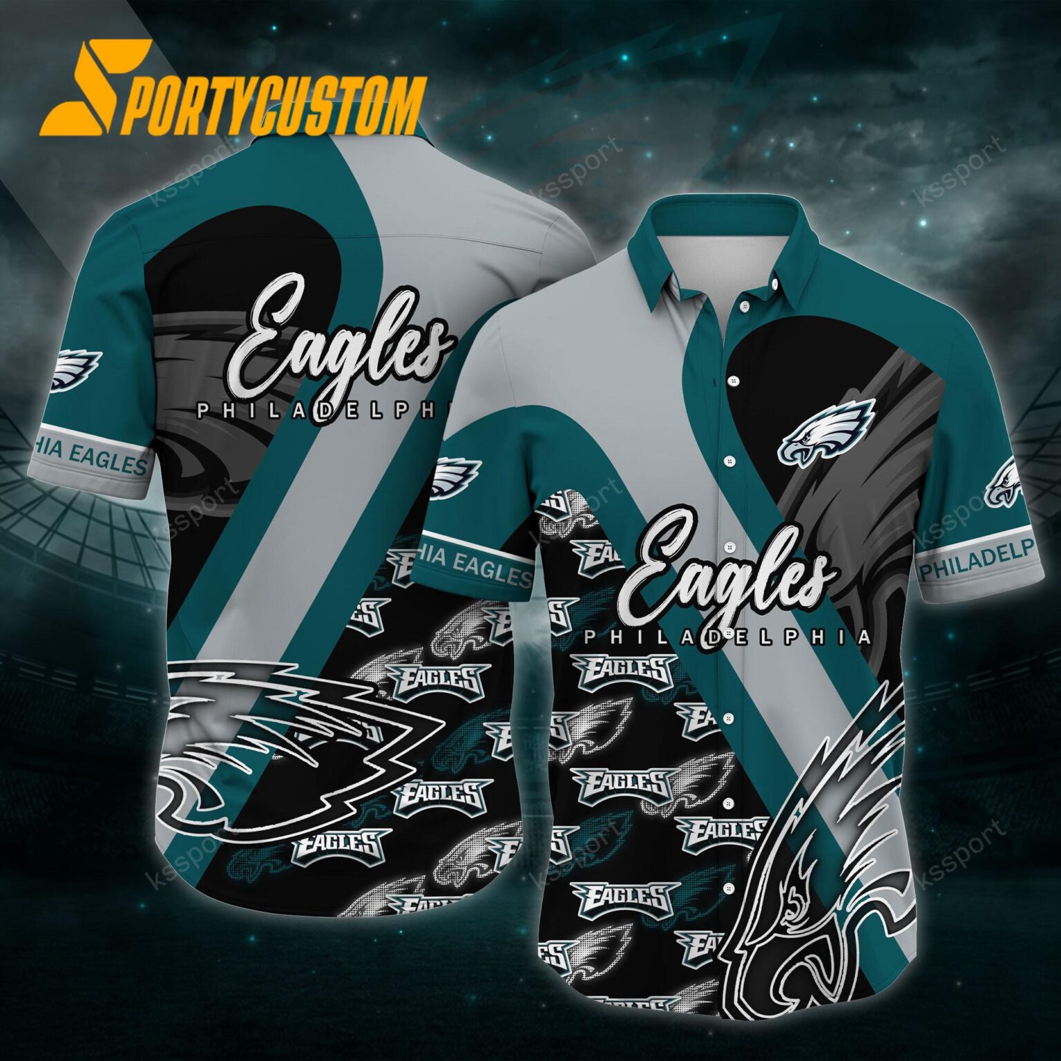 NFL Philadelphia Eagles Logo Football Team Limited New Hawaii Shirt