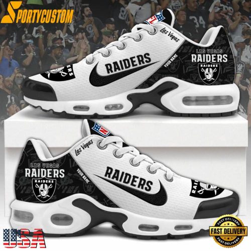 NFL Las Vegas Raiders Logo 2025 Custom Air Max Plus Shoes Running Sneakers